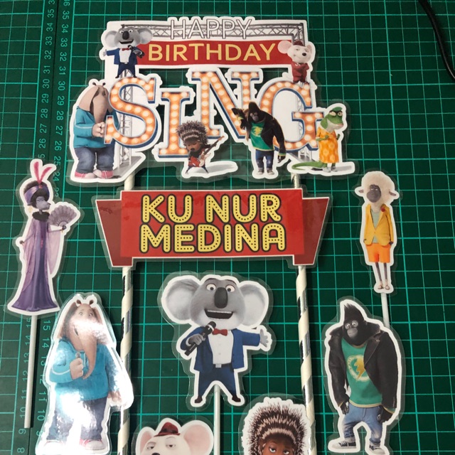 Sing cake topper (8pcs) | Shopee Malaysia