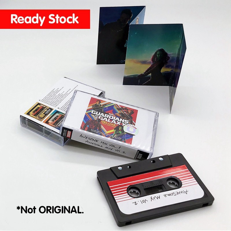 [M'sia Ready Stock]Guardians of the Galaxy - Awesome Mix Vol 1&2 Cassette Tape 银河护卫队原声带磁带 ...