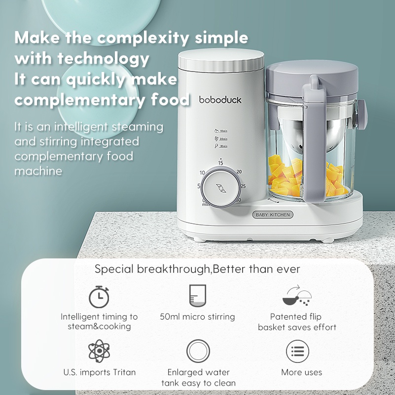 Malaysia warranty [Malaysia Plug]- Boboduck Baby Food Processor (Ready ...