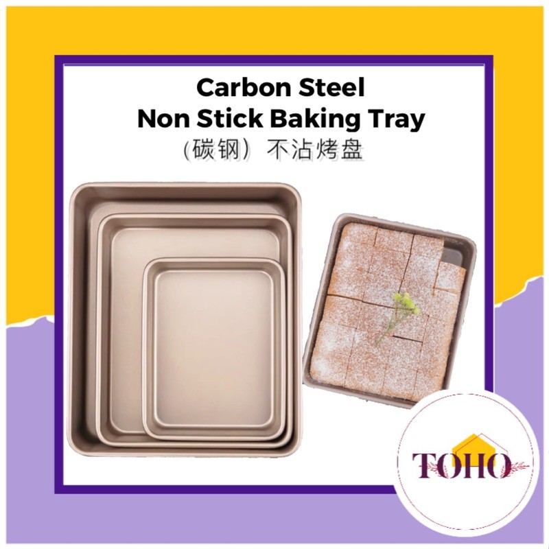 【Premium Quality】 Rectangle Non-stick Baking Oven Tray baking tray ...