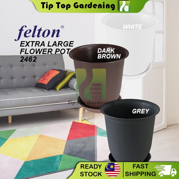 Extra Large Felton Diamater 45cm Flower Round Pot 2462 Flower Pot ...