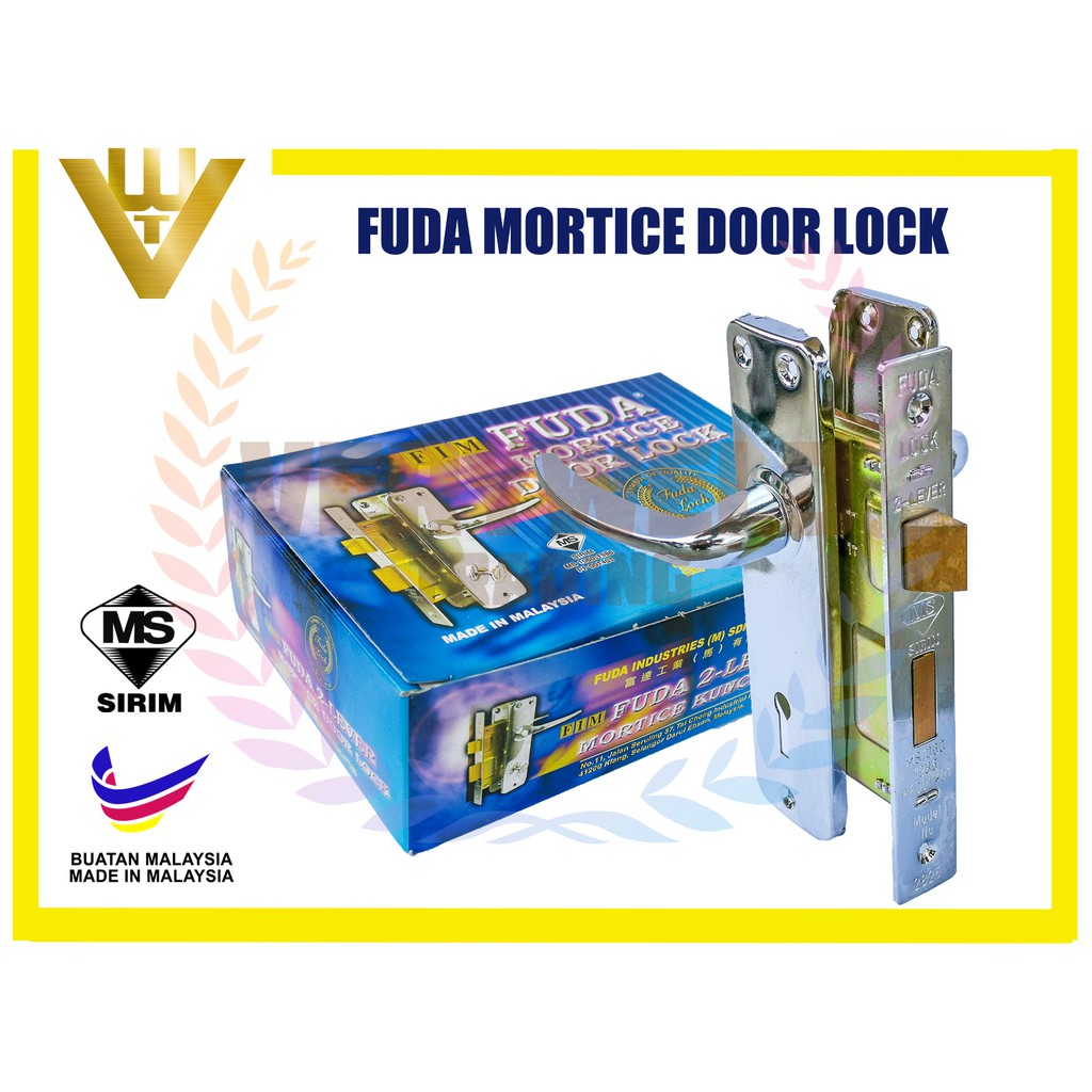 VERYWELD FUDA (2825) KUNCI PINTU RUMAH / 2 Lever Mortise Grill Door ...