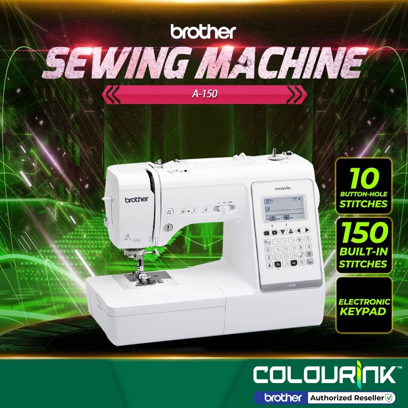 Brother A150 Portable Strong Computerized Sewing Machine 10 Buttonhole ...