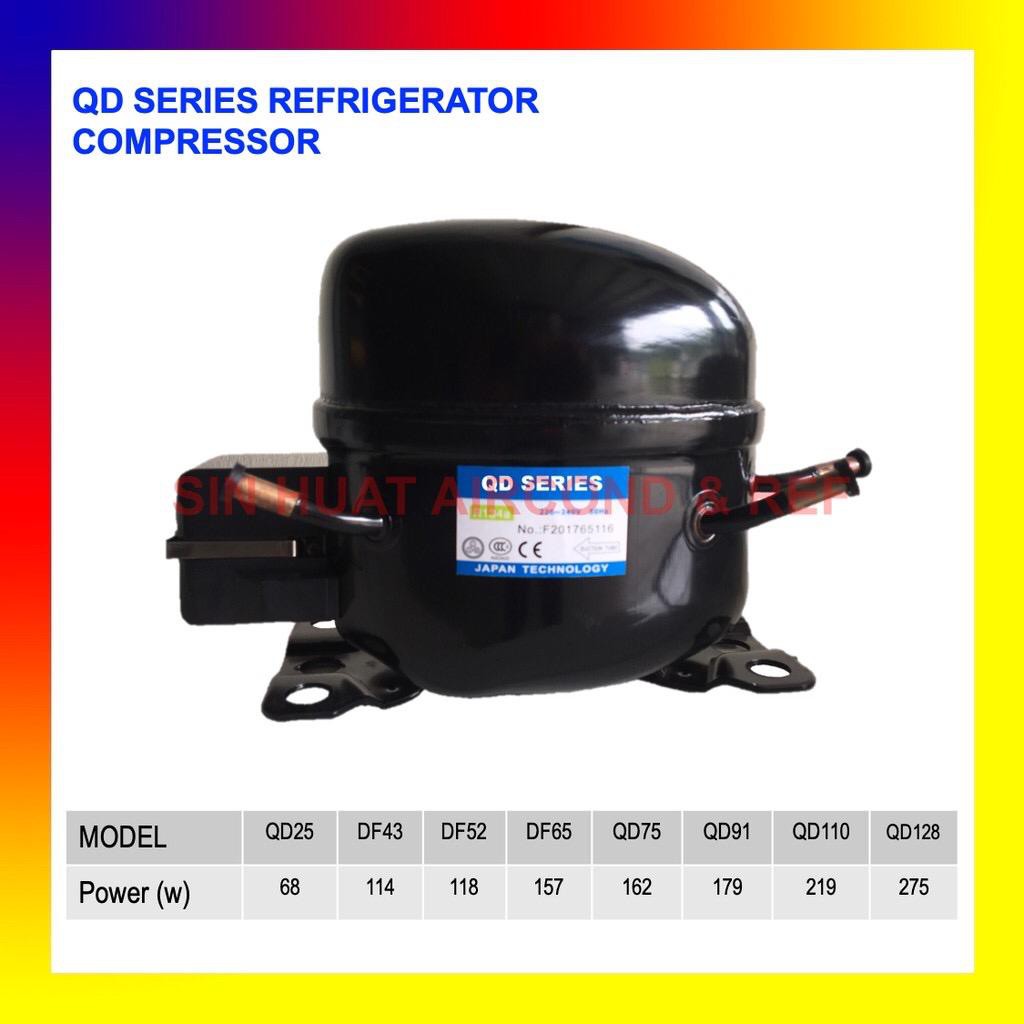 QD REFRIGERATOR COMPRESSOR QD25 QD43 QD52 QD65 QD75 QD91 QD110 QD120 ...