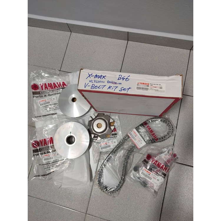 Yamaha XMAX CVT Clutch V-belt Kit Set 100% Original Yamaha Parts ...