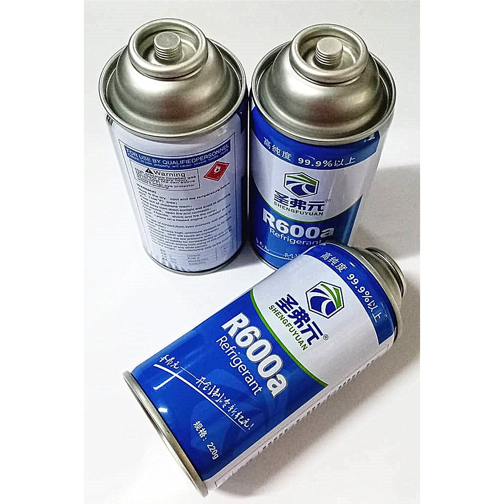 R600A New TYPE ISI GAS Refrigerant Refill Repair Cooling Gas Peti Sejuk ...