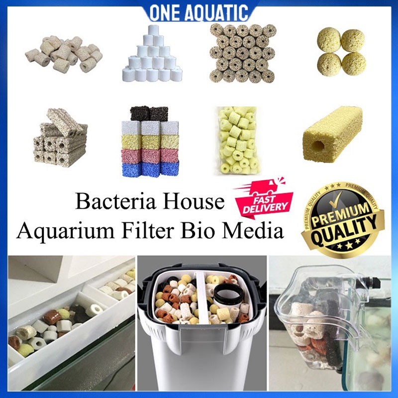 Bacteria House Aquarium Filter Bio Media-Ring&Ball (500g) | Shopee Malaysia