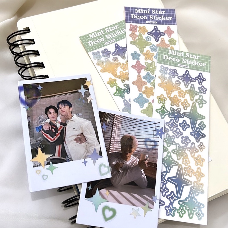 Sticker Mini Deco Star Jounal Star Bujo Diary Cute Aesthetic Rainbow ...