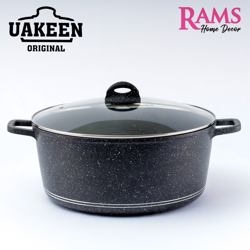 Uakeen by Vaken 36cm Nonstick Aluminium Die Cast Granite Stone ...