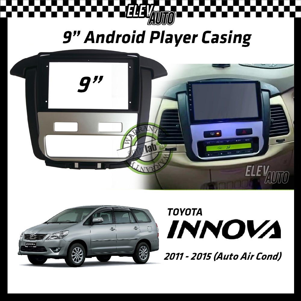 Toyota Innova 2011-2015 Android Player Casing 9" with Player Socket ...