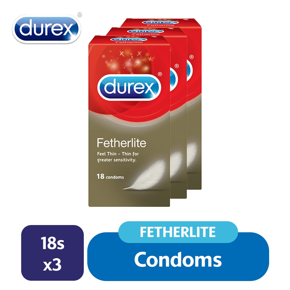 Durex Fetherlite Condoms (18's x 3 Boxes) | Shopee Malaysia