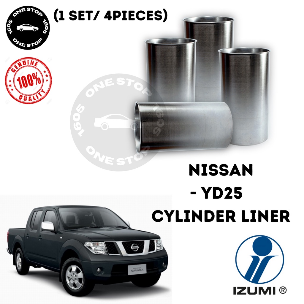 Nissan Yd25 Izumi Cylinder Liner Set 4pcs Shopee Malaysia