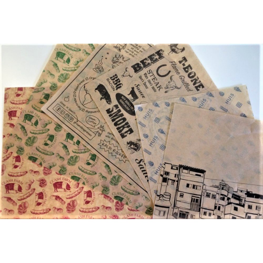 Custom printed rice wrapping paper paper liner wrap packaging box cake ...
