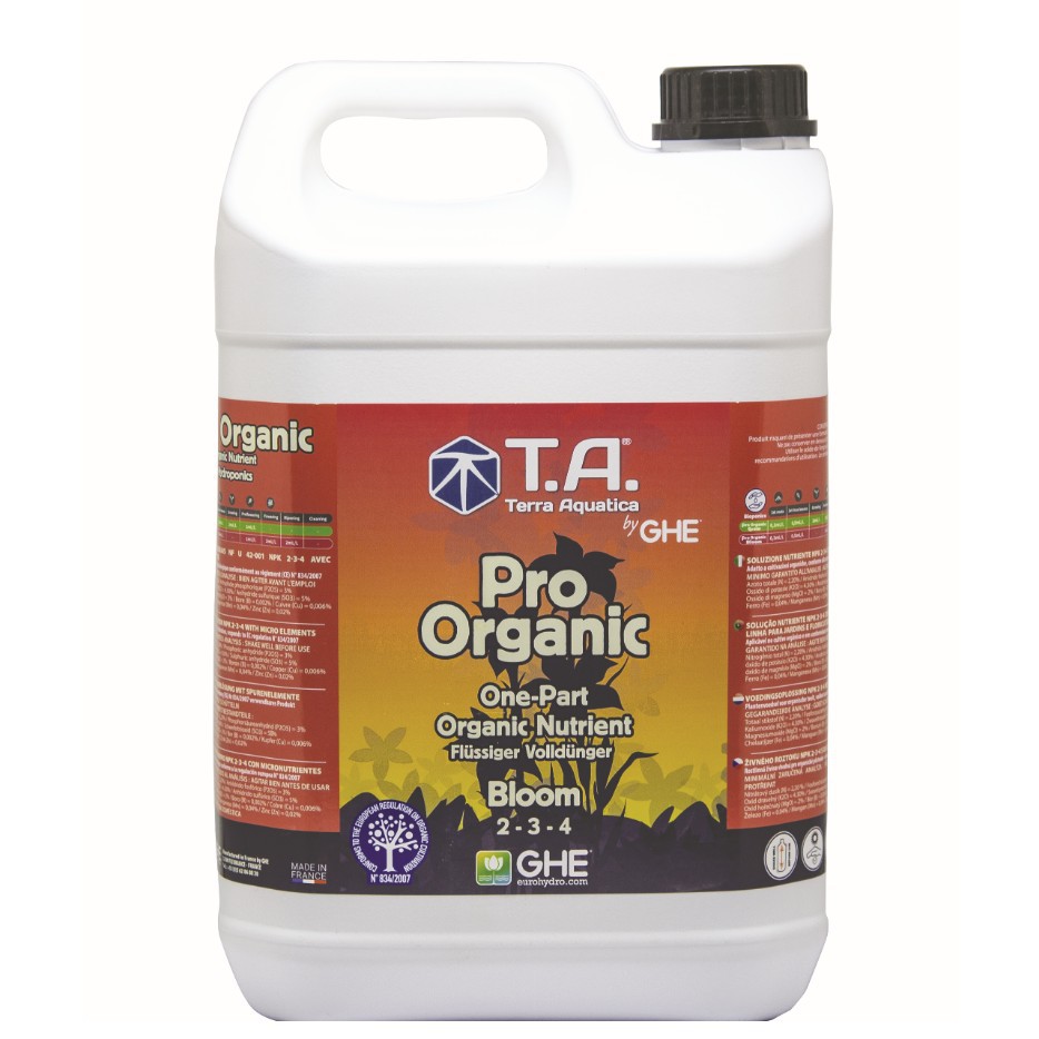 Terra Aquatica/GHE Pro Organic Bloom 5 Litres (Baja Organik, Europe Certified Organic Fertilizer ...