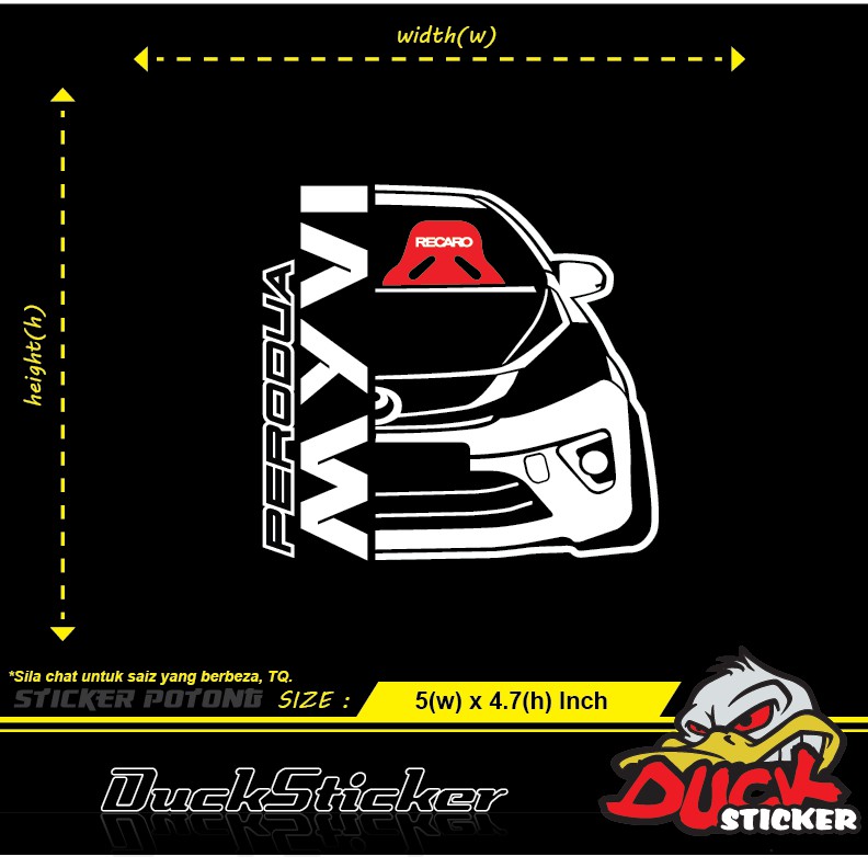PERODUA MYVI (NEW) STICKER 1PCS #perodua | Shopee Malaysia
