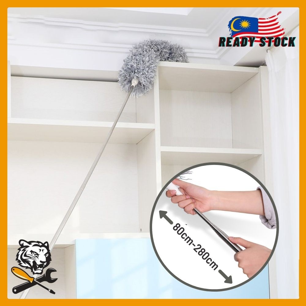 Long-handle Duster Extendable Microfiber Cleaning Brush Flexible ...