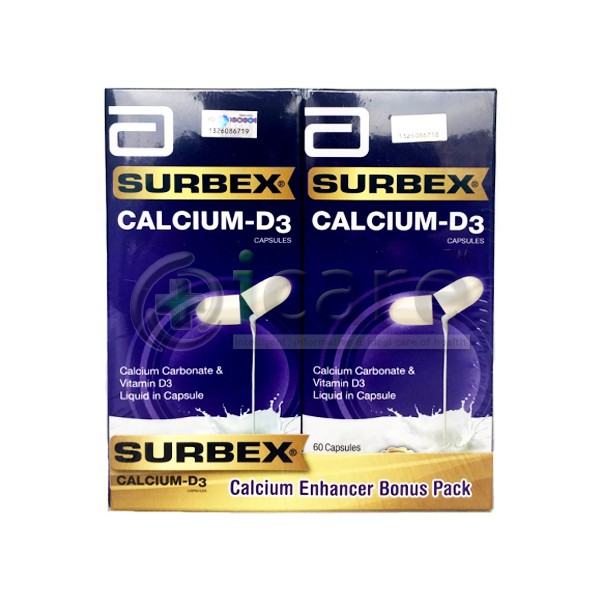 Surbex Calcium D3 60s x2 (twin pack) | Shopee Malaysia