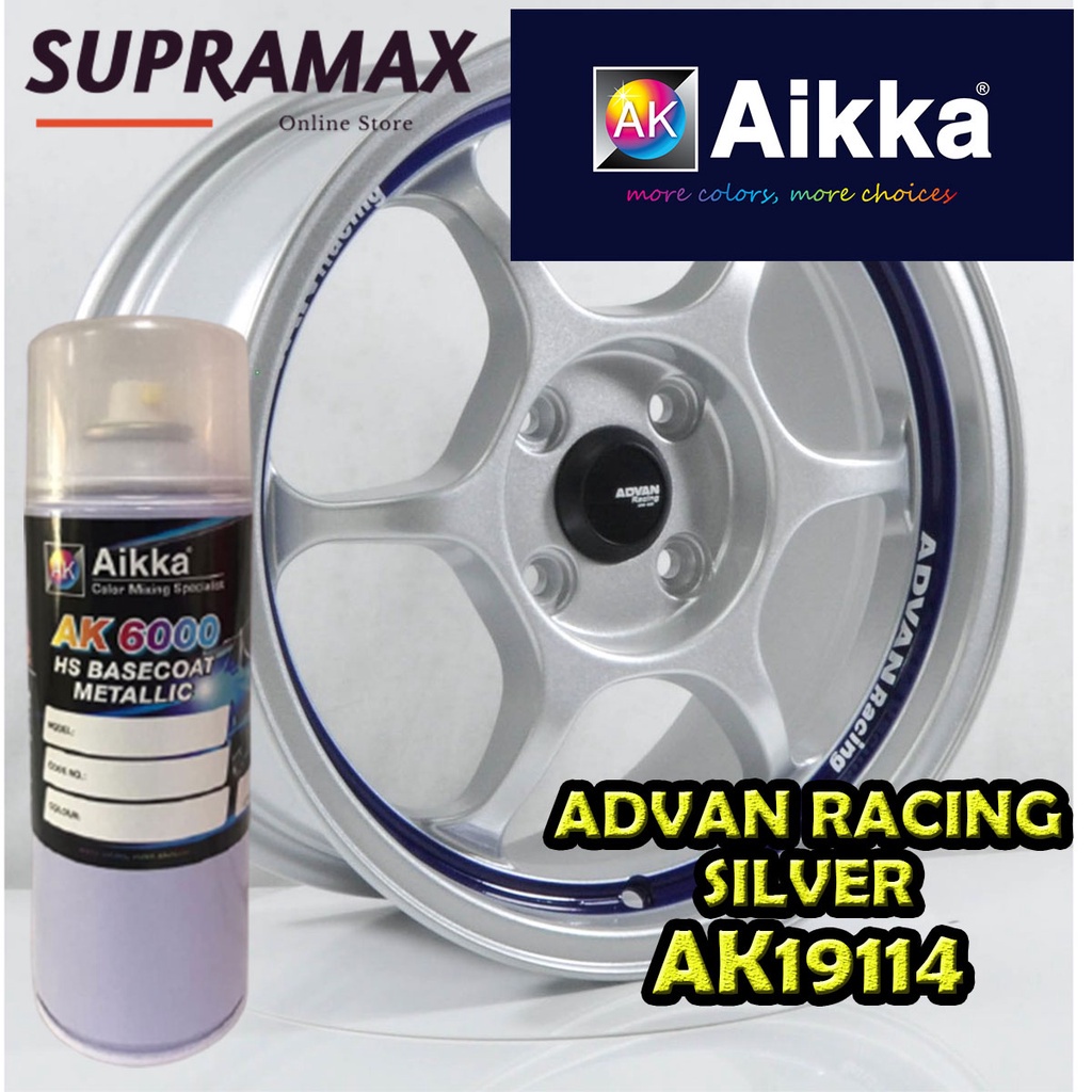 [Sport Rim Paint ADVAN Racing Silver AK19114] AIKKA Sport Rim 2K Paint ...
