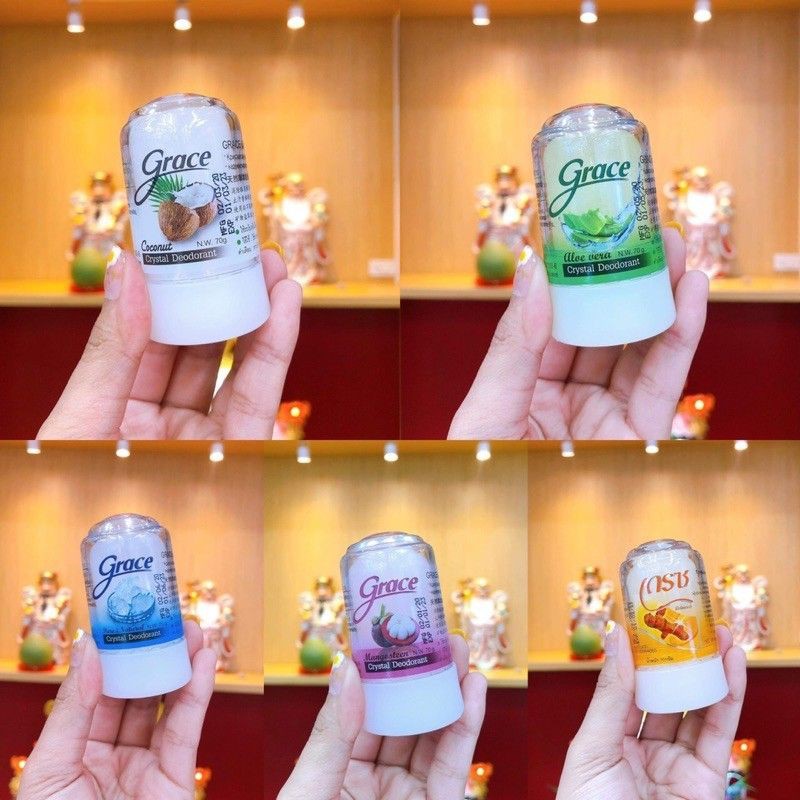 70GRAM！Grace Pure Crystal Deodorant Roll On Antiperspirant Body Smell ...