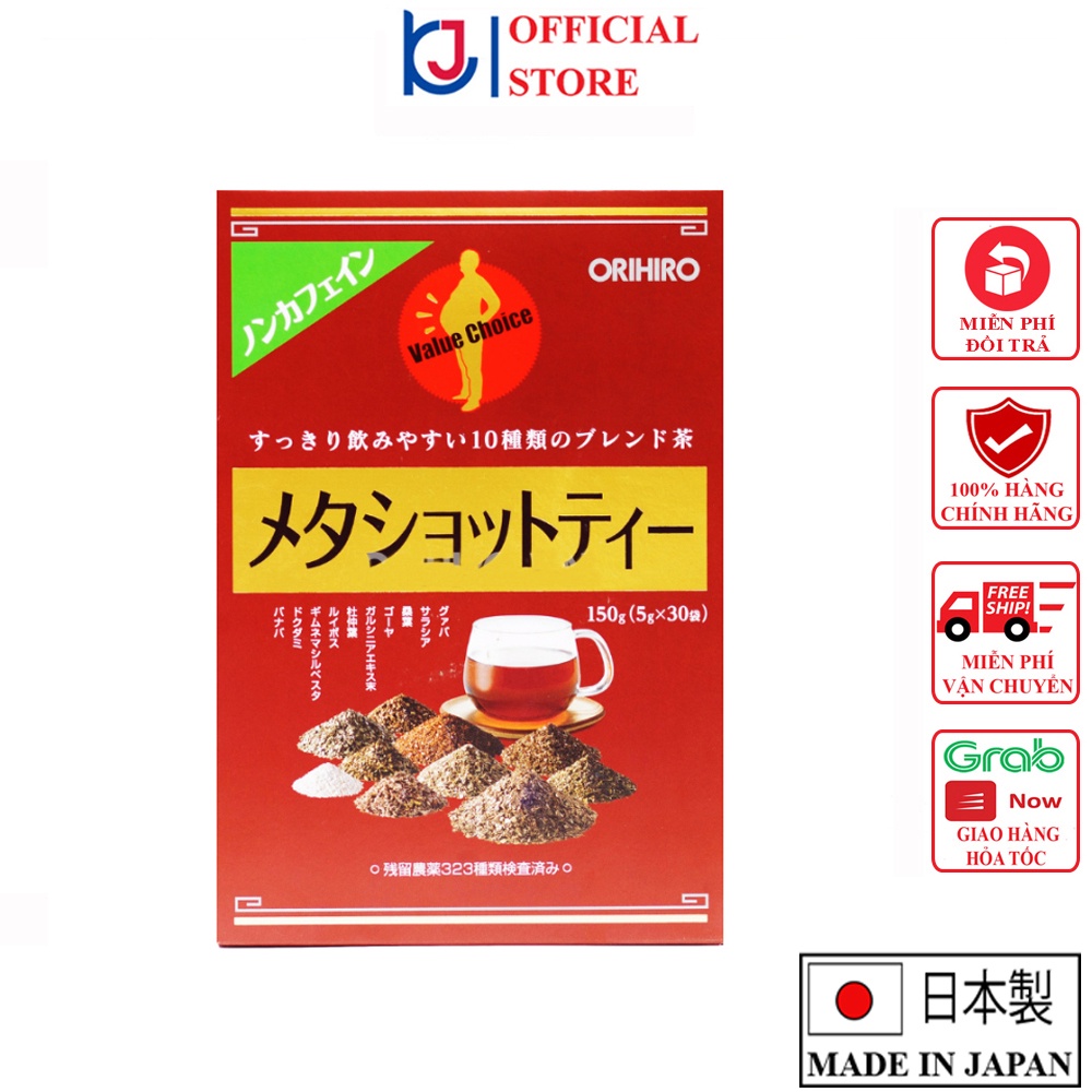 Meta Shot Tea Orihiro Tea helps reduce belly fat, 30 boxes | Shopee ...
