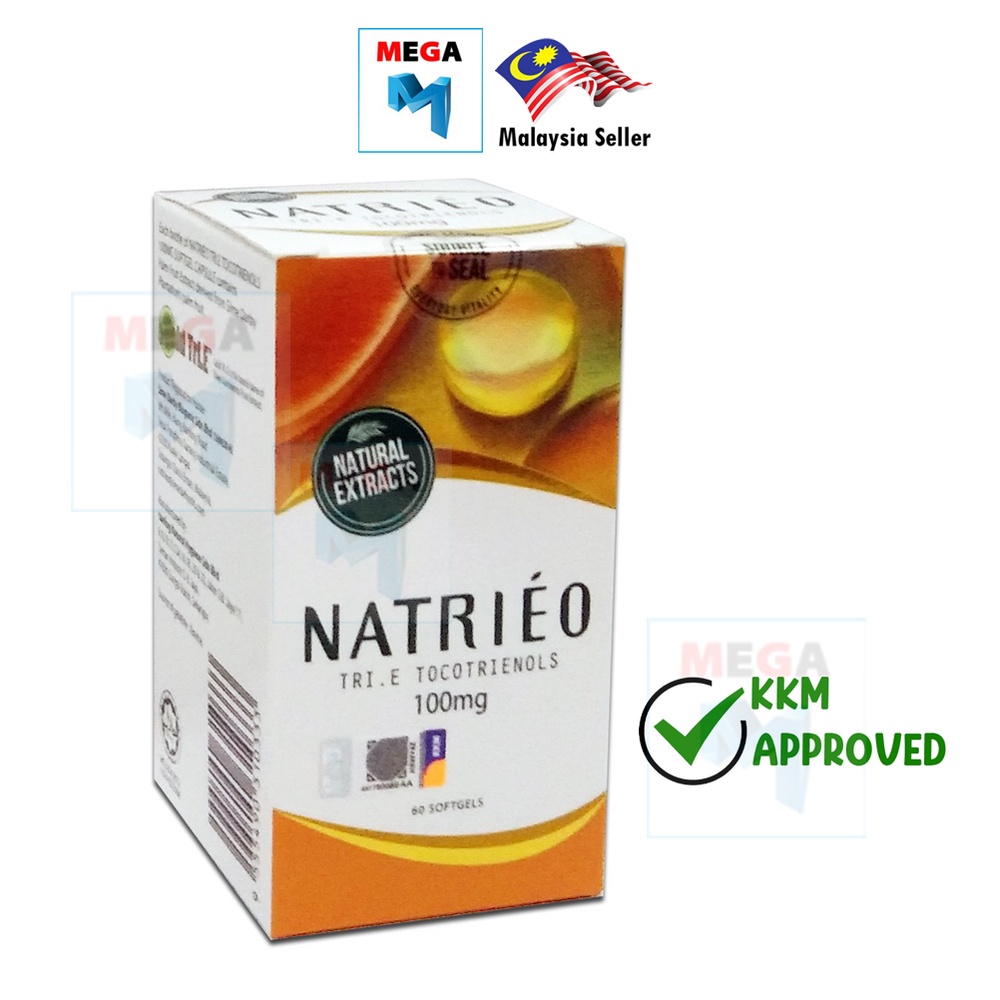 Natrieo Tri.E (Vitamin E) Tocotrienols 100mg(60 capsules) | Shopee Malaysia