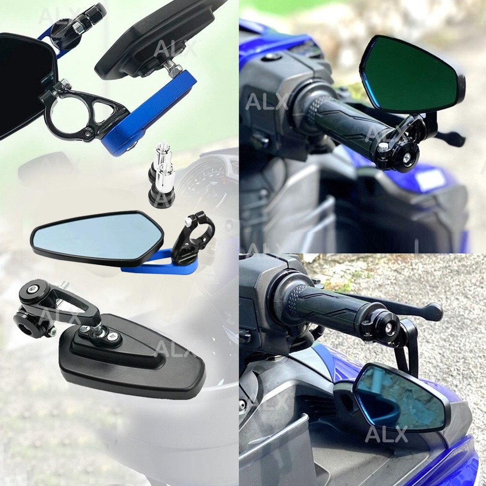 ALX Aluminum Handle Mirror Motorbike Rearview Motor Side Mirror Bike ...