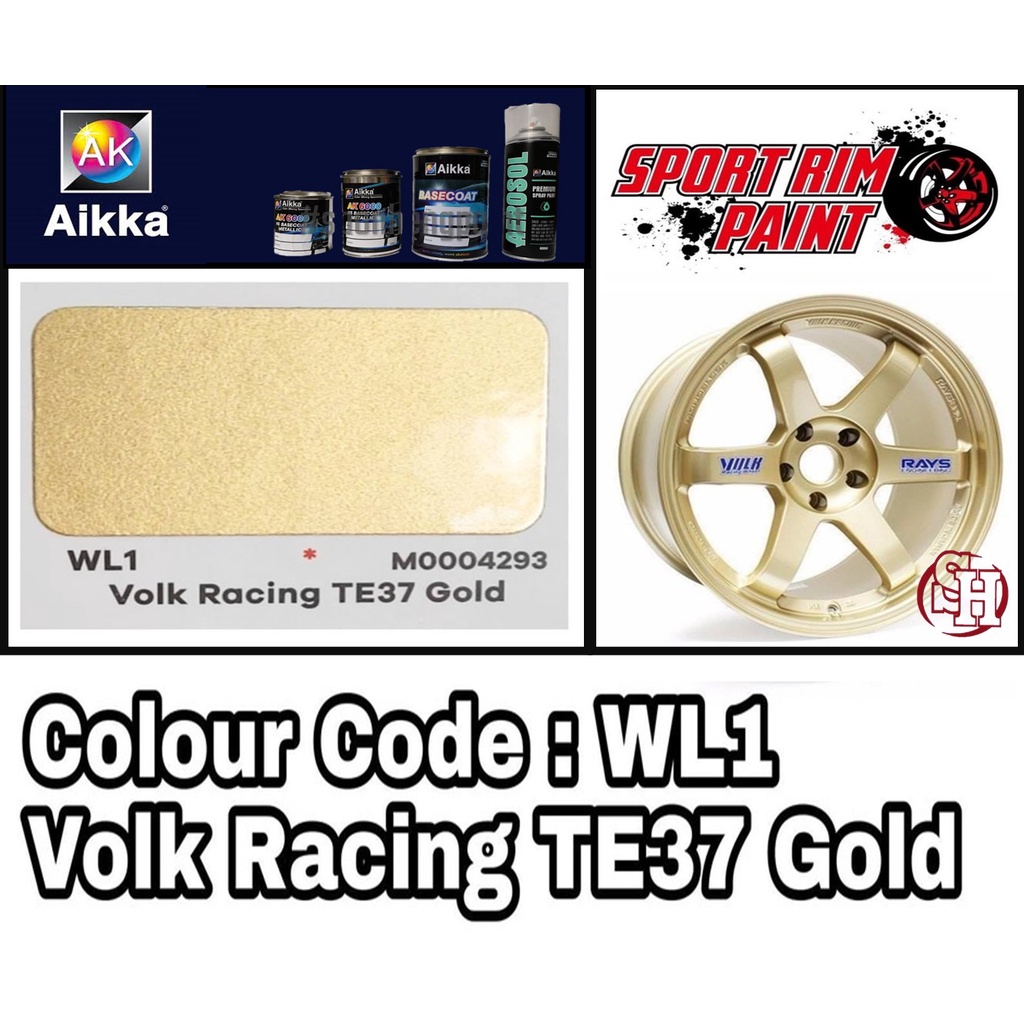 WL1 Volk Racing TE37 Gold - Aikka Sport Rim Colour Series | Shopee Malaysia