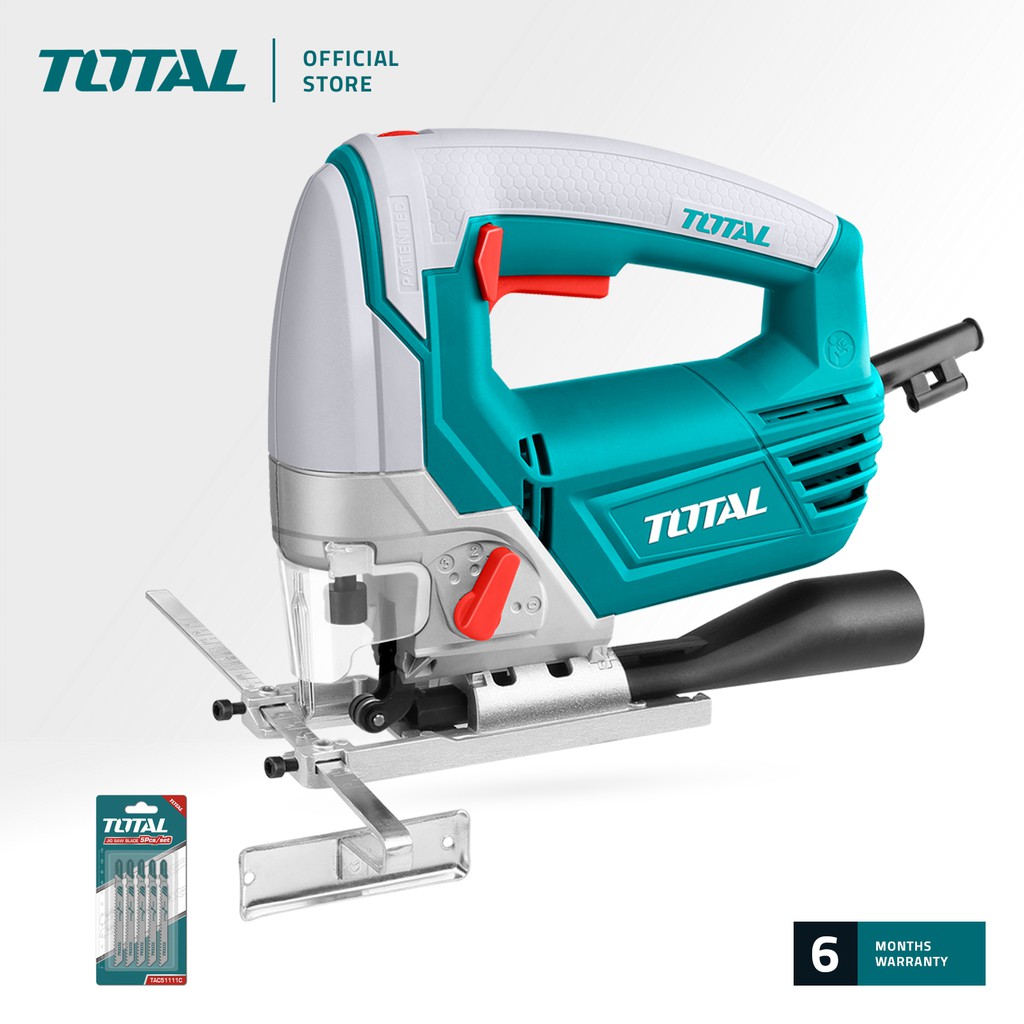 TOTAL Jig Saw With 4 Stage Pendulum & 45 Degree Bevel (800W) [Free ...