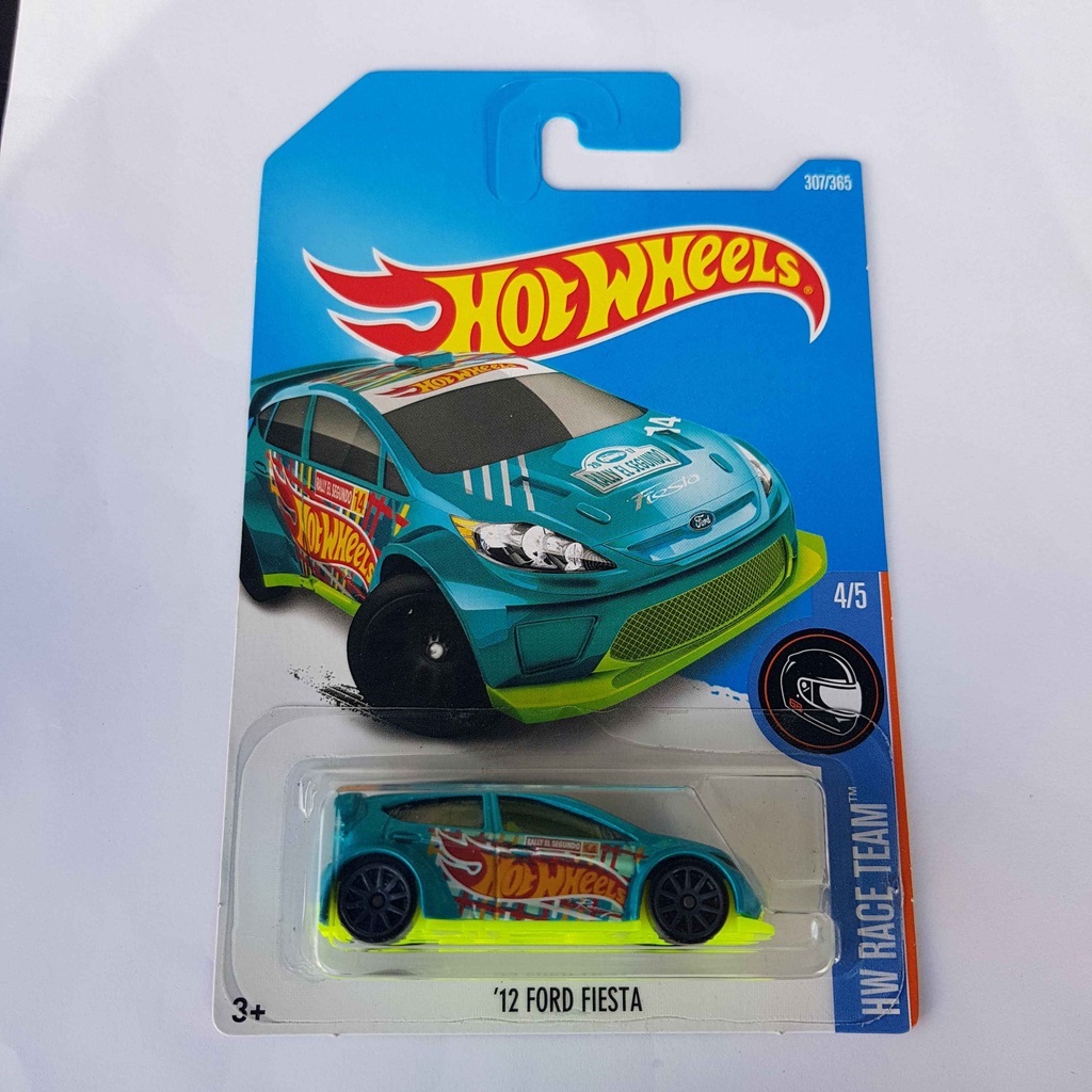 Hot Wheels '12 Ford Fiesta | HW RACE TEAM | Turquoise | 1:64 Scale ...