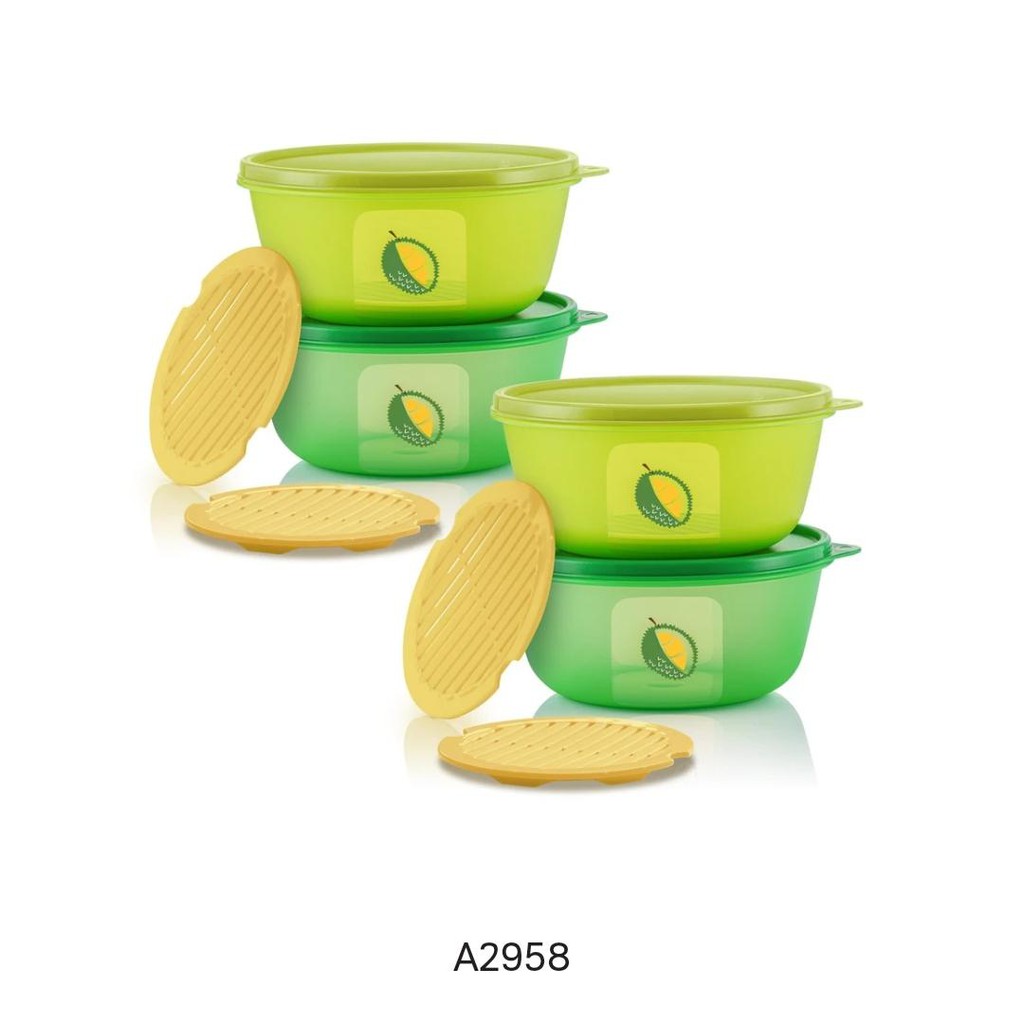 (Ready stock)Tupperware Brand - Ultimate Durian Keeper Set (2) | Shopee ...