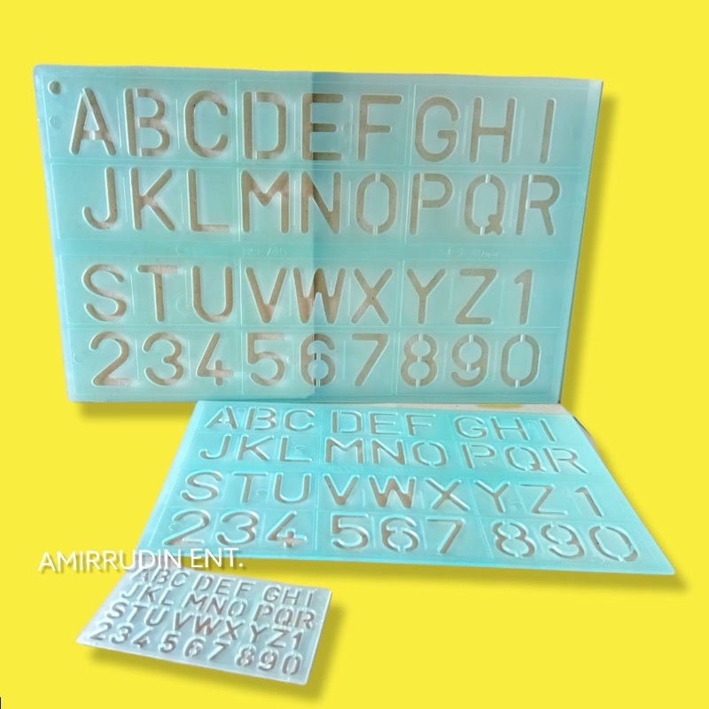 STENCIL PLATE / ABJAD ABC | Shopee Malaysia