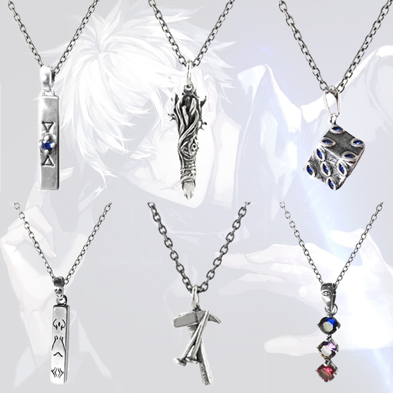 Anime Jujutsu Kaisen Necklace Gojo Satoru Eye Ryomen Sukuna Pendant ...