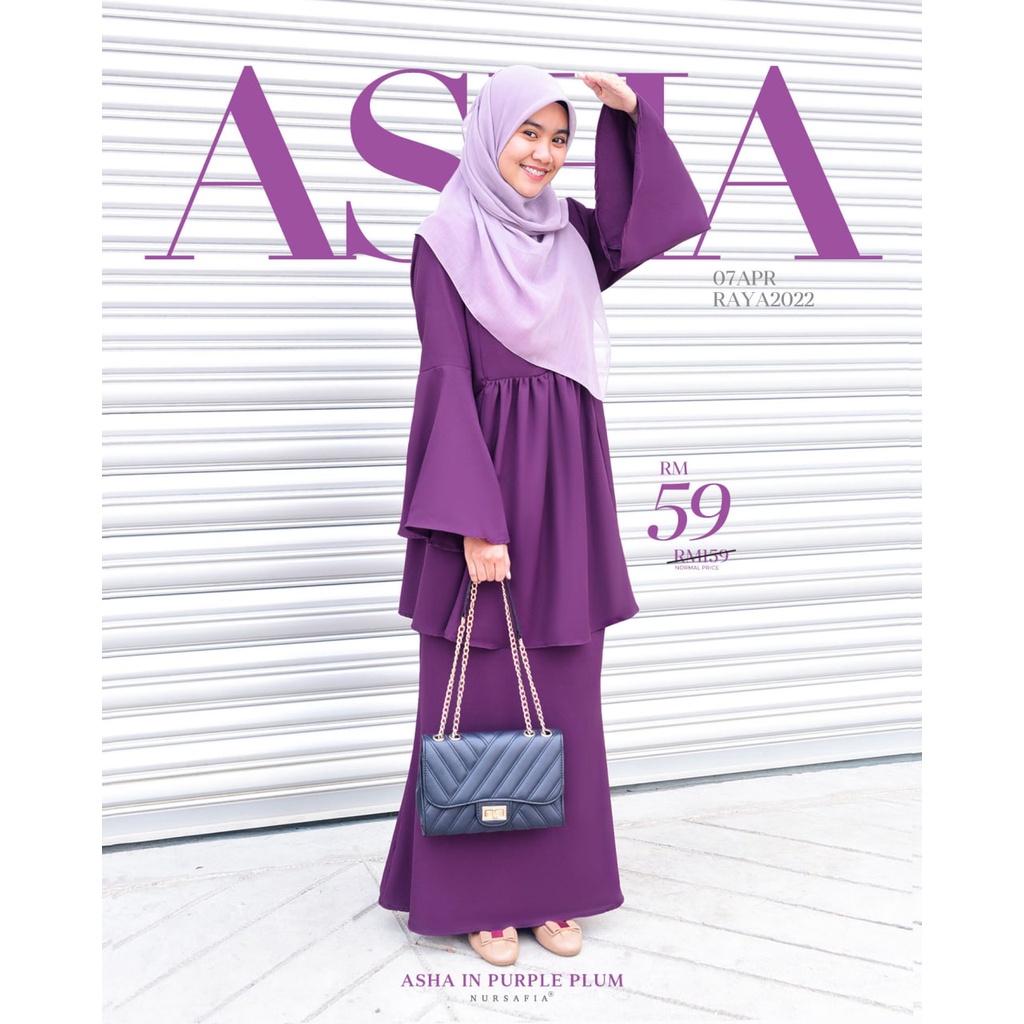 KURUNG ASHA by NURSAFIA (S-3XL) *Part 2* PAKAIAN MUSLIMAH, BAJU KURUNG ...