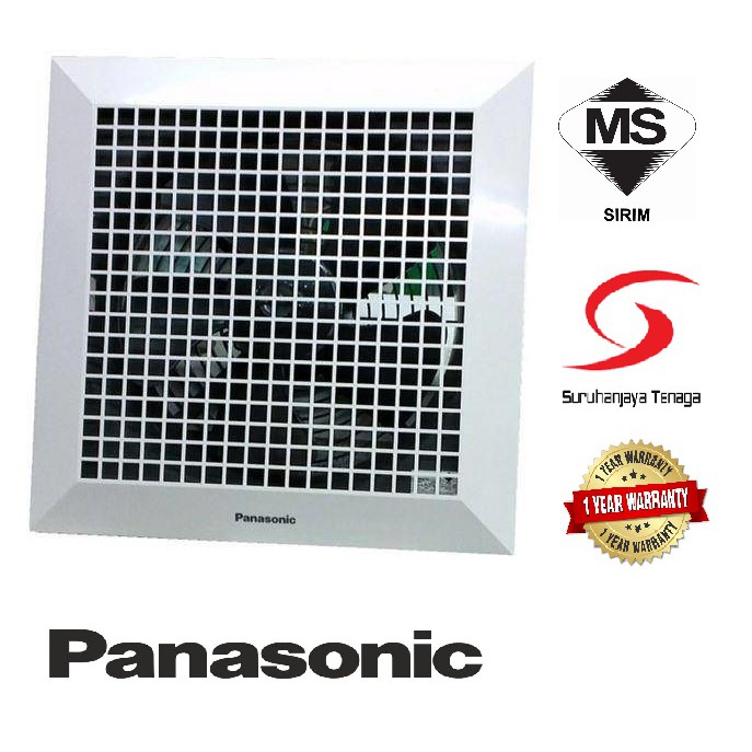 PANASONIC EXHAUST FAN FV-25TGU 10" CEILING FAN MOUNT VENTILATION KIPAS ...