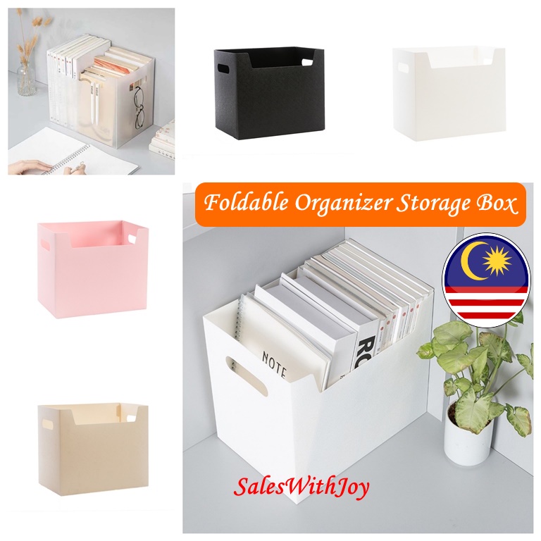【SalesWithJoy】Foldable Desk Storage Box Desk Organizer Storage ...