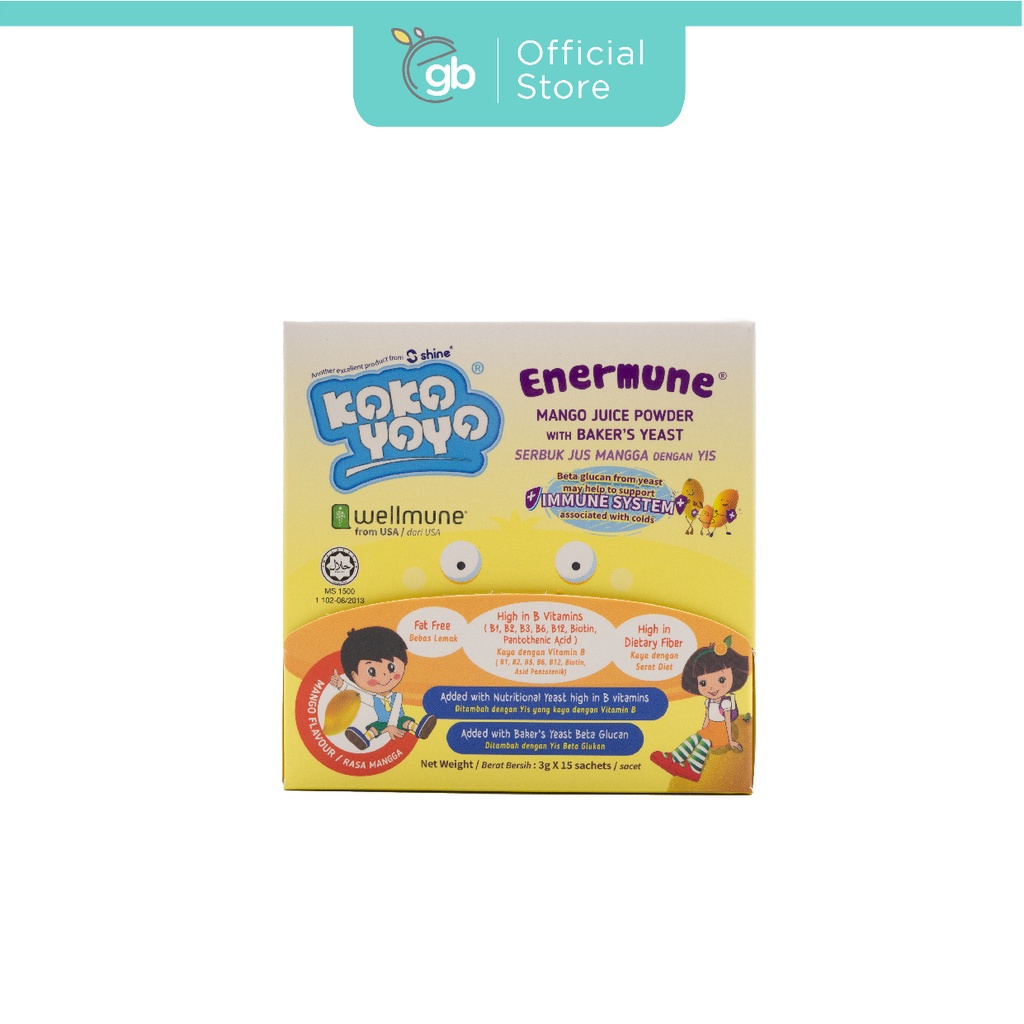 Kokoyoyo Enermune Mango Juice Powder with Baker's Yeast for Kids Immune ...