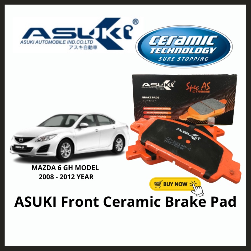 ASUKI Front Brake Pad Mazda 6 GH Model 2008 - 2012 Year Spare Part ...