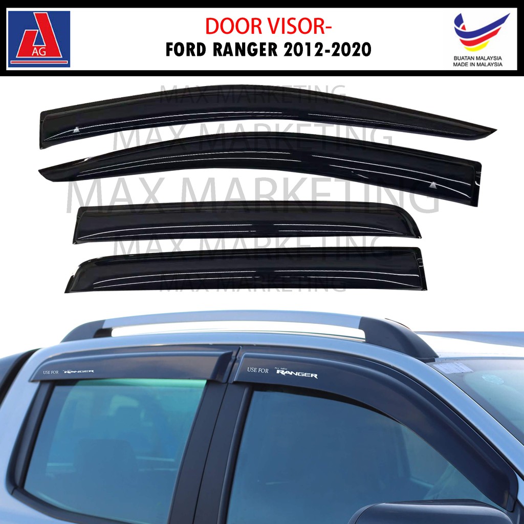 Ford Ranger T6 T7 4Door 2012 AG Door Visor Air Press Wind Deflector ...