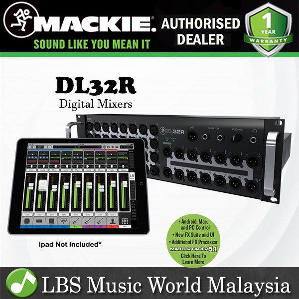 [Discontinued] Mackie DL32R 32 Channel iPad controlled Digital ...