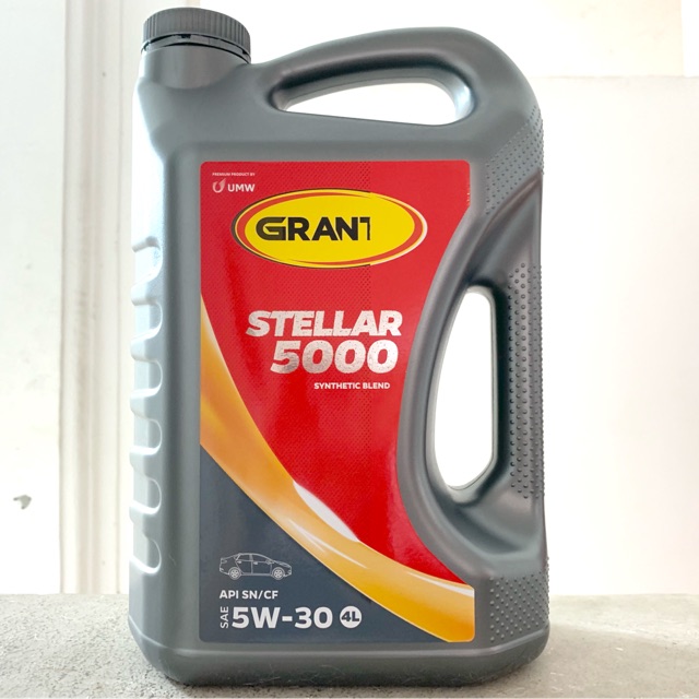 UMW Grantt Stellar 5000 5W-30 4 Liters Semi Synthetic Engine Oil ...