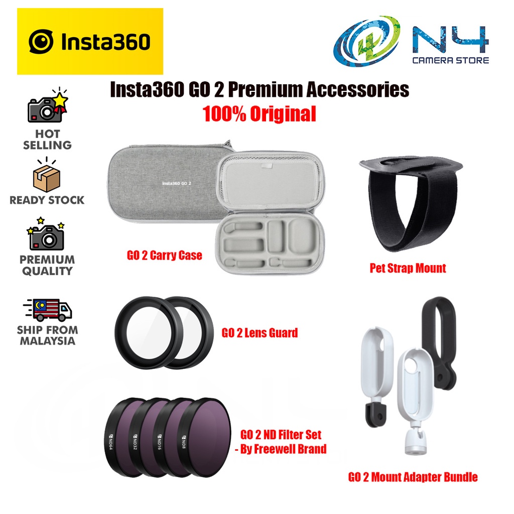 Insta360 Go 2 Accessories Go2 Carry Case Go2 ND Filter Set Go2 Pet ...