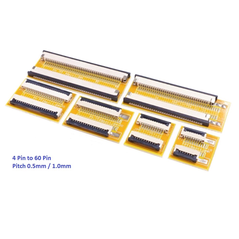 FFC FPC Extension Zip Connector Board 0.5mm 1.0mm Pitch 4p to Various ...