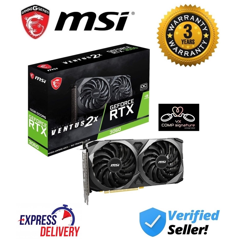 MSI GeForce RTX3060 VENTUS 2X 12G OC RTX 3060 VENTUS 2X | Shopee Malaysia