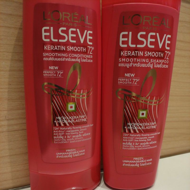 L'Oréal elseve keratin smooth shampoo 330ml or conditioner 325ml ...