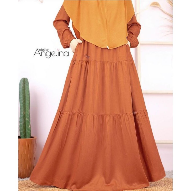 Angelina BELLA DRESS BASIC CINNAMON M DEFECT | Shopee Malaysia