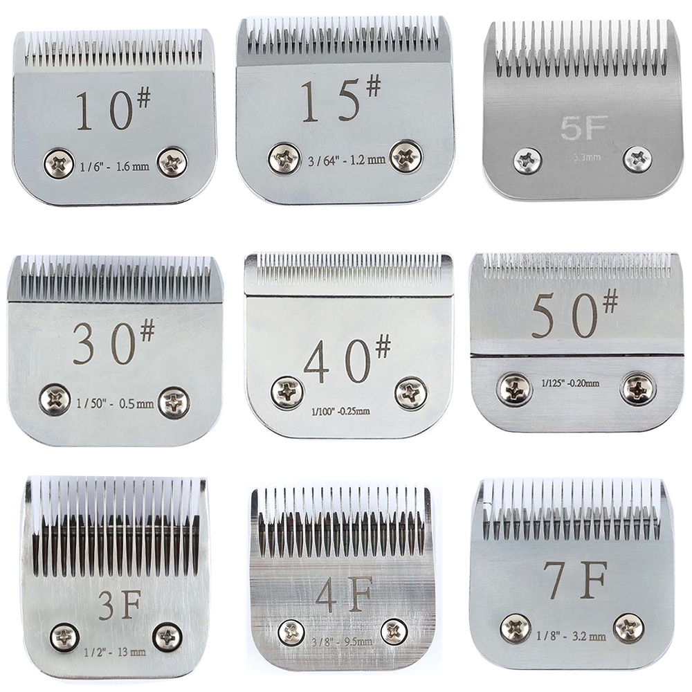 3F 4F 5F 7F 10# 30# 40# 50# Professional Pet Clipper Blade A5 Blade Fit ...