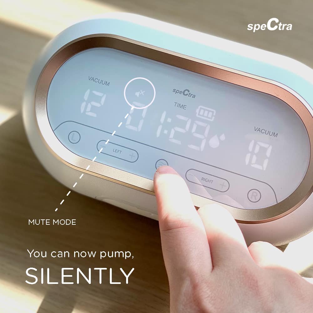 Spectra Dual Compact Breast Pump Double Premium Portable Rechargeable ...