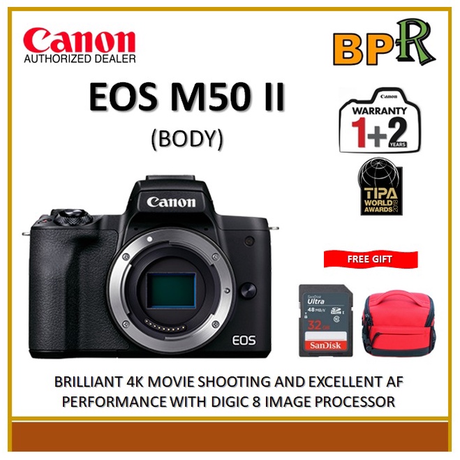 Canon EOS M50 Mark II Mirrorless Digital Camera (Body Only) Canon ...
