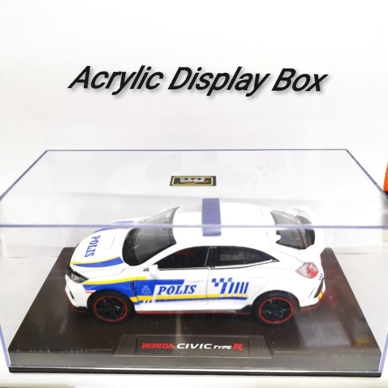 Honda Civic Type R Fk8 kereta Pdrm polis malaysia die cast car scale 1: ...