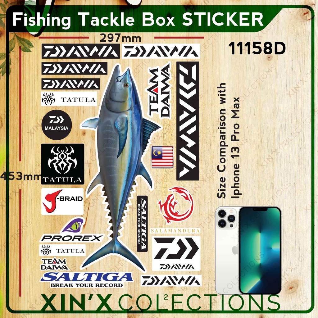 Fishing tackle panjing mancing 钓鱼贴纸 Sticker Pelekat SPORT FISHING ...